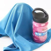 China High Density Slim Microfiber Sport Towel / Advanced Microfiber Cooling Towels With Bottle Package for sale