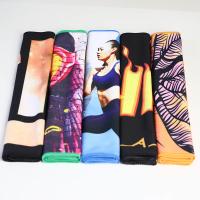 China Rectangle 30x100cm Microfiber Sport Towel Full Color Printing Around Neck for sale
