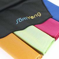 China On Wrist Microfiber Gym Towel With Logo / 30x100cm Breathable Cooling Towels For Sports for sale