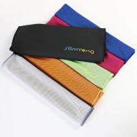 China On Wrist Microfiber Gym Towel With Logo / 30x100cm Breathable Cooling Towels For Sports for sale