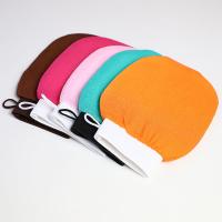 China Bathroom 21x15cm Exfoliating Scrub Glove Exfoliating Scrub Glove Eco Friendly Light Weight for sale