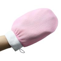 China Bathroom 21x15cm Exfoliating Scrub Glove Exfoliating Scrub Glove Eco Friendly Light Weight for sale