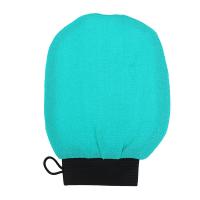 China Viscose Polyester 15g/pc Bamboo Exfoliating Bath Mitt Shower Gloves for sale