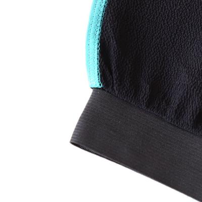 China Salon Bamboo Fiber skin exfoliating glove scrub gloves for Exfoliating Body Cleaning for sale