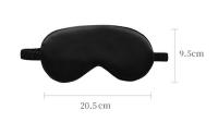 China Plain Color 9.5x20.5cm Satin Sleep Eye Mask Wrinkle Free Surface Smooth for sale
