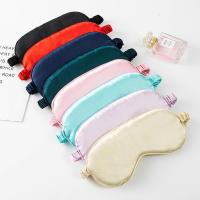 China Soft Solid Color Satin Sleep Mask Adjustable Fit Light Blocking 20g for sale