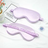 China Adjustable Solid Color Satin Sleep Eye Mask Elastic Band Light Blocking 20g for sale