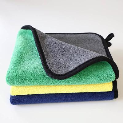 China 800GSM 40x40cm Car Cleaning Cloth Microfiber For Car Interior Cleaning for sale