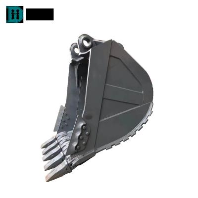 China HAODE Excavator EC Bucket 2.5-5 Cbm Heavy Duty Rock Bucket for EC430 450 480 for sale