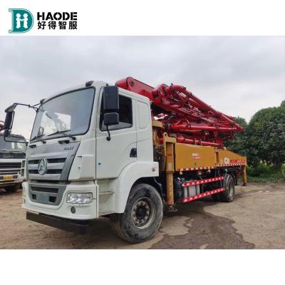 China Haode SANY 36.5m Boom Concrete Pump with 700L Water Tank and 120m³/h Capacity for Construction for sale