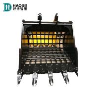 China Customized Wear Resistant Excavator Skeleton Bucket Sieve Bucket Q345B NM400 for sale