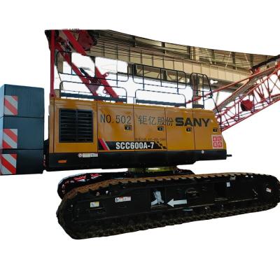 China SCC600 Crawler Crane 60 Ton Lifting Capacity with Sany Hydraulic Valve 37.5KW Power for sale