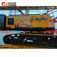 China SCC600 Crawler Crane 60 Ton Lifting Capacity with Sany Hydraulic Valve 37.5KW Power for sale