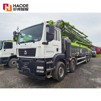 China ZOOMLION 67X-6RZ Concrete Pump Truck 67M Boom 5 Axles 11.3MPa Pressure 332kW Engine for sale