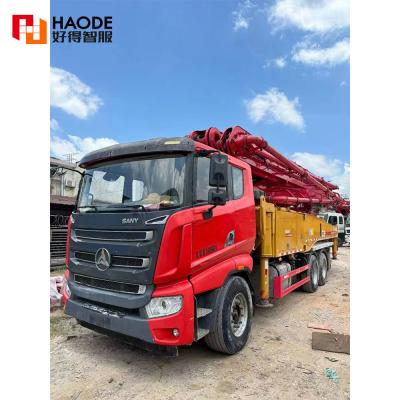 China 2020 San Y 6X3 Self-Loading Concrete Mixer Truck with 49m Pump for Construction Projects for sale