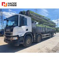 China Zoomlion 59m Concrete Pump Truck with Mercedes-Benz Chassis - 170 m³/h Capacity, 56m Boom Height for sale