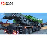 China Used Zoomlion 80h7 80-Ton Truck Crane with 63.8m Max Height and 2646kN.m Load Moment for sale