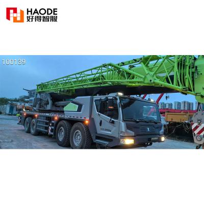 China Used Zoomlion 80h7 80-Ton Truck Crane with 63.8m Max Height and 2646kN.m Load Moment for sale