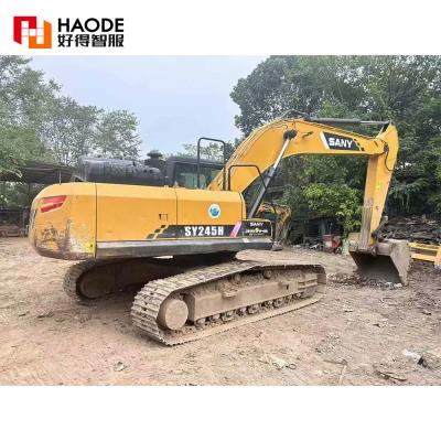 China Sany 245 24Ton Used Crawler Excavator 1.2m3 Bucket 147KW Digger for Construction for sale