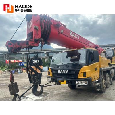 China 2023 SANY STC250E Used Truck Crane 25 Ton Capacity with 50m Boom and 31,700 KG Weight for sale