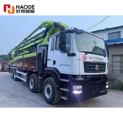 China Zoomlion ZLJ5430THBK 56m Boom Concrete Pump Truck with 180 m³/h Output and Scania P420 Chassis for sale