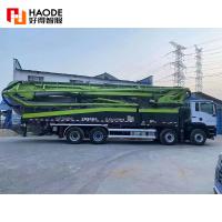 China 2021 Zoomlion Scania 63m Concrete Pump Truck with 58m Horizontal Reach and 44,000kg Weight for sale