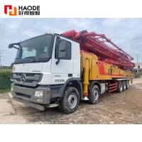 China SANY 49m Concrete Pump Truck 315KW Diesel 2017 Used Mobile Boom Pump for Construction for sale