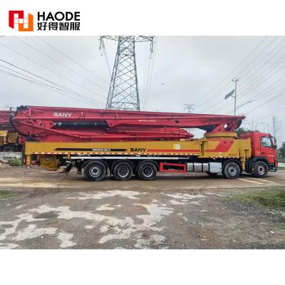 China 2021 SANY SYM5540THBV Concrete Pump Truck 68m Boom Height 180 m³/hour Capacity Volvo FMX Chassis for sale