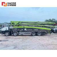 China Used Zoomlion 2021 Concrete Pump Truck 37m Boom 228kW Diesel Engine 100/60 m³/h Capacity for sale