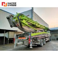 China 2013 Scania Concrete Placing Boom Truck with 56m Reach and 180 m³/h Pumping Capacity for sale