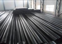 China Straight Seamless ERW Black Steel Pipe , Grade B Welded Round Steel Tube for sale