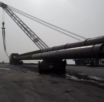 China Custermized Length SSAW Welded Steel Pipe For Oil And Gas Transmission for sale