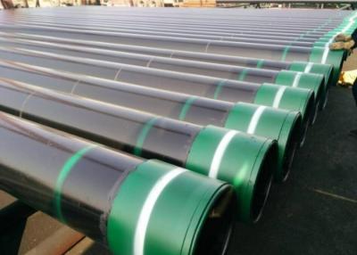 China Black Painting Treated Steel Casing Pipe with Male/Female Threaded Ends and API5CT N80 L80 P110 Material for sale