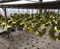 China Yellow Paint Class 300 Steel Flange for High Pressure Industrial Applications for sale