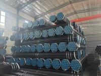 China Seamless Steel Pipe with 585 MPa Tensile Strength, Customized Lengths Up To 12 Meters, and Beveled Ends for Structural Applications for sale