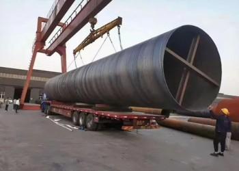 China 5mm-25.4mm Wall Thickness SSAW Steel Pipe Grade X42-X60 with Decoiling Processing Service for Fluid Transportation for sale