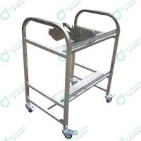 China Stainless Steel 800mm High 40 Pieces JUKI Feeder Trolley for sale