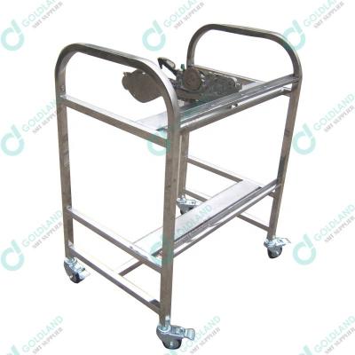 China Stainless Steel 800mm High 40 Pieces JUKI Feeder Trolley for sale