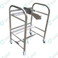 China Stainless Steel 800mm High 40 Pieces JUKI Feeder Trolley for sale