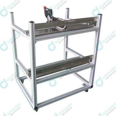 China Four Wheel Two Layer Stainless Steel  Mirae SMT Feeder Carts for sale