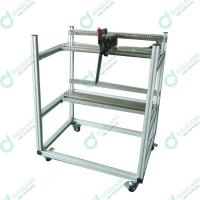China Four Wheel Two Layer Stainless Steel  Mirae SMT Feeder Carts for sale