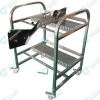 China Universal Stainless Steel SMT Machine Feeder Storage Trolley for sale