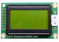 China Yellow Green Dot Matrix LCD Display Module 8x2 Character 4bit  8bit MPU for sale