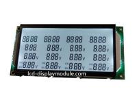 China Three Lines Series TN LCD Panel Screen 52 Digits Monochrome Segment White LED for sale
