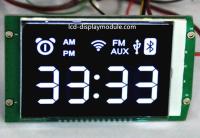 China High Brightness LCD Panel Screen Seven Segment Metal PIN 66.00 * 45.50mm Viewing for sale