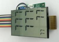 China Medical Equipment LCD Panel Screen TN 7 Segment Monochrome FPC Connector for sale