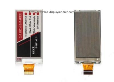 China 2.6 Inch 296*152 Resolution E Paper Display Support White Red Black Color for sale