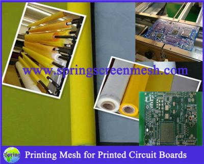China PCB printing material 100% polyester screen mesh for sale