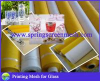 China glass printing polyester silk screen printing mes/silkscreen mesh(20-420mesh, thin, thick) for sale