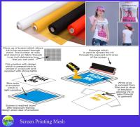 China Polyester Screen Printing Mesh bolting cloth 100% poylester DPP120 yellow mesh for sale